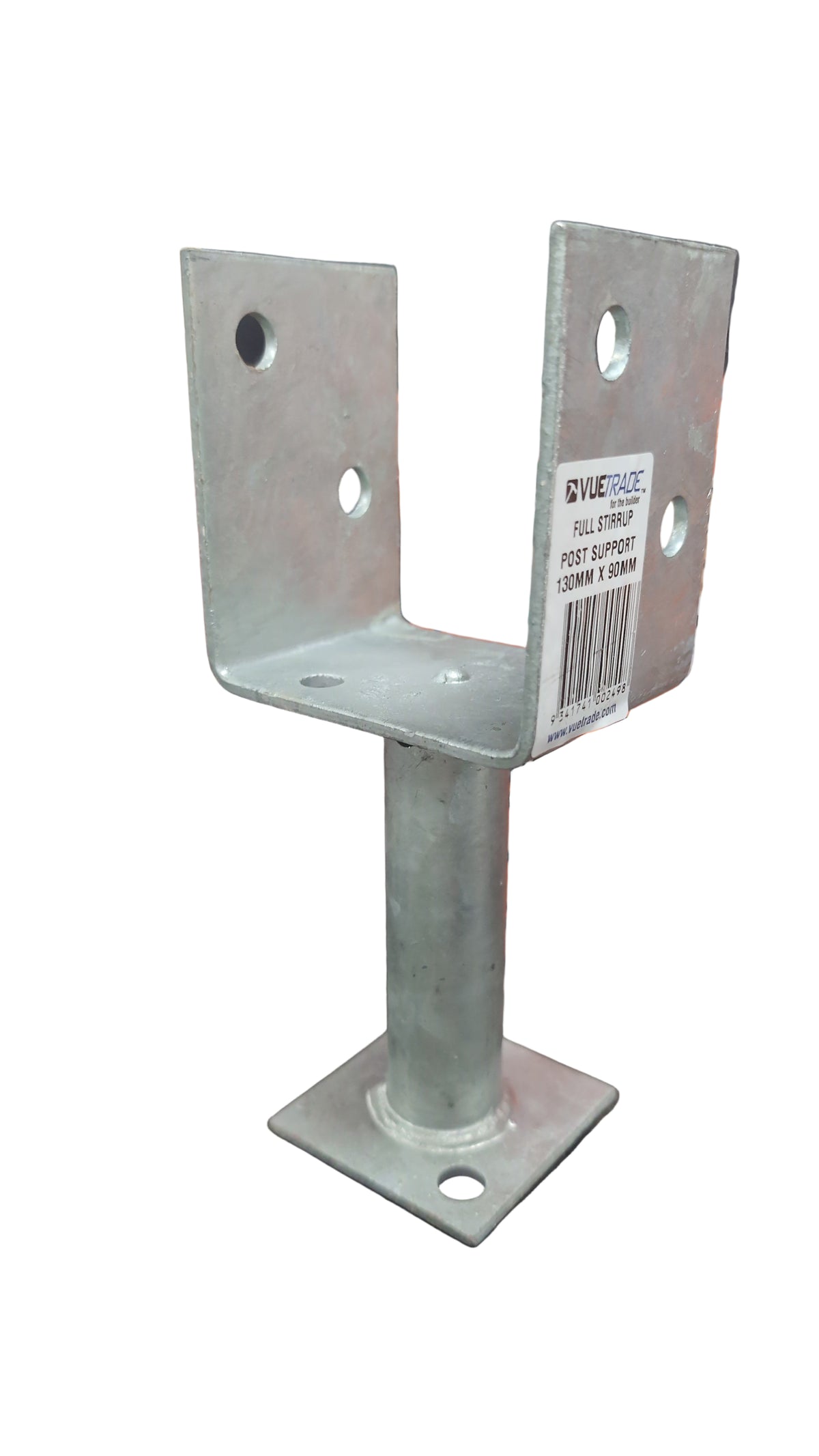 (Hardware) 130mm x 90mm Full Stirrup post support — Advanced Timber ...
