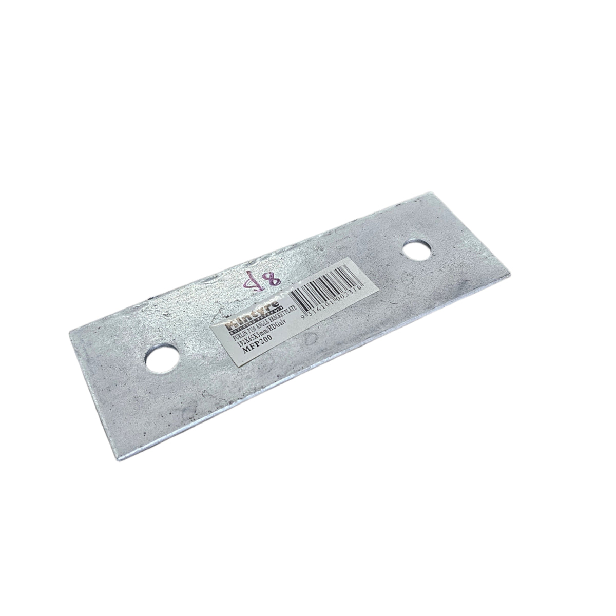 (Hardware) 192 x 65 x 3mm Galvanised Bracket Plate — Advanced Timber ...